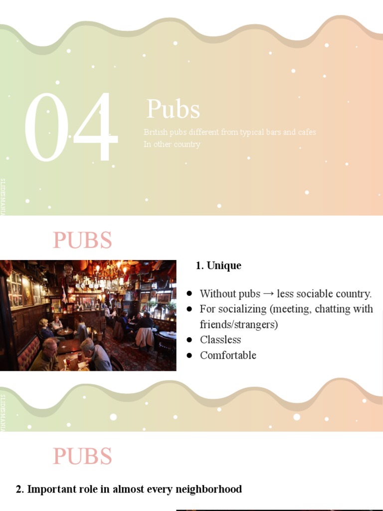 British Pubs Different From Typical Bars and Cafes in Other Country | PDF