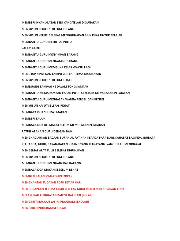 Jenis Amalan Baik Ssdm Pdf