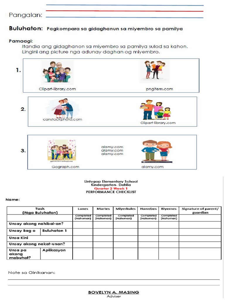 Kindergarten Q2-Week1 | PDF