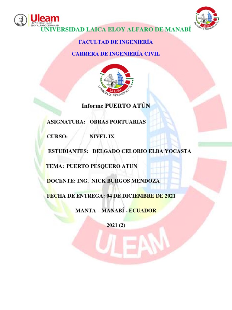 PUERTO ATUN - Delgado Celorio Elba Yocasta | PDF | Puerto | Ecuador