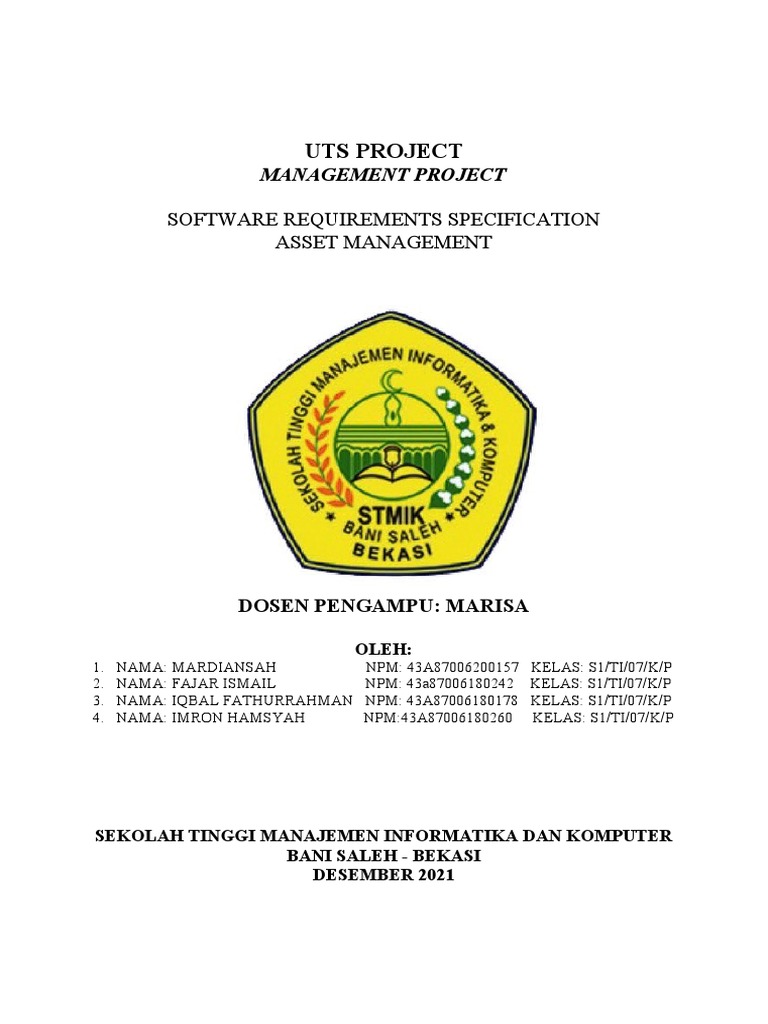 Project UTS MEMPRO | PDF
