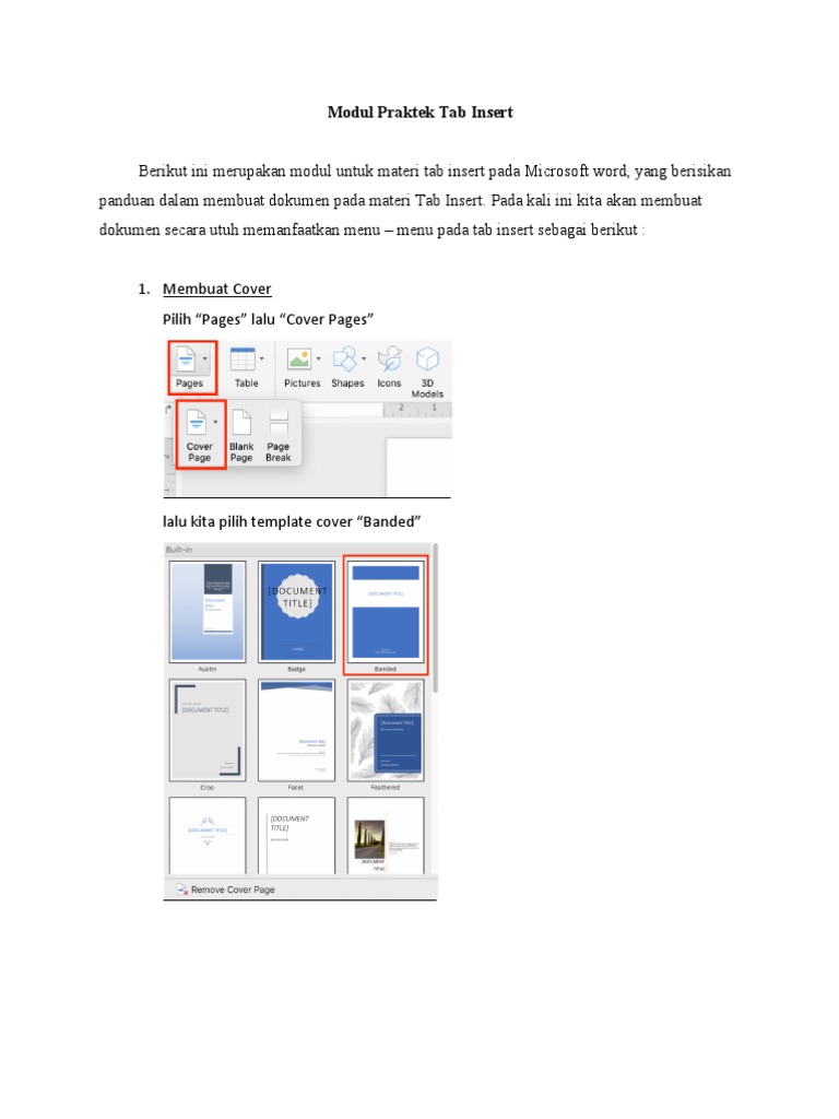 Modul Praktek Tab Insert | PDF | Karier & Perkembangan