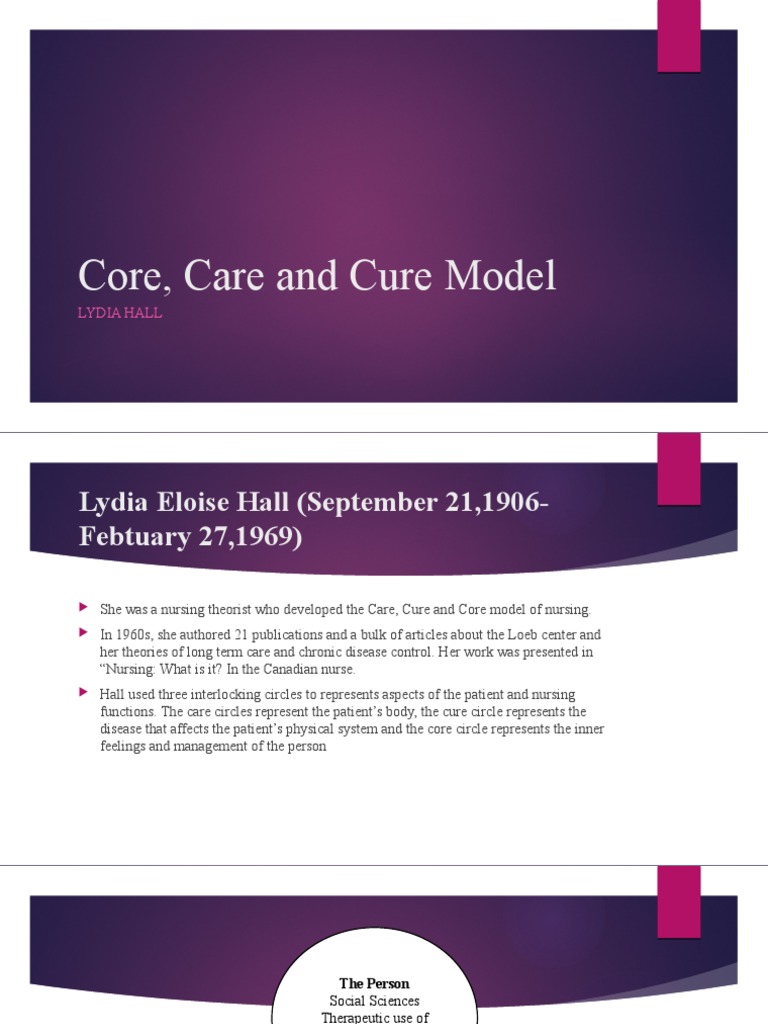 Core, Care and Cure Model | PDF | Nursing | Patient