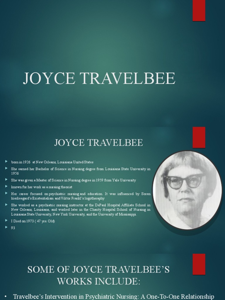 Joyce Travelbee | PDF | Psychiatric And Mental Health Nursing | Sympathy