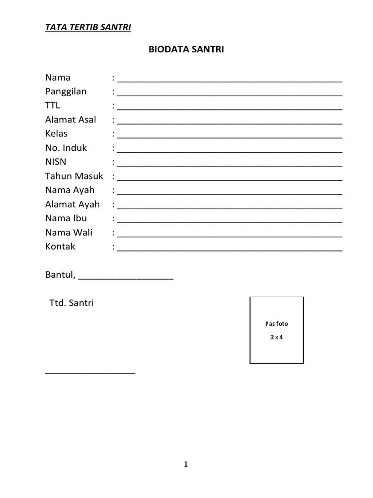 Tata Tertib Santri 2019 | PDF | Karier & Perkembangan | Kesehatan Holistik