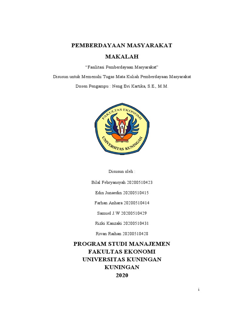Makalah PM Kel 1 | PDF | Sains & Matematika