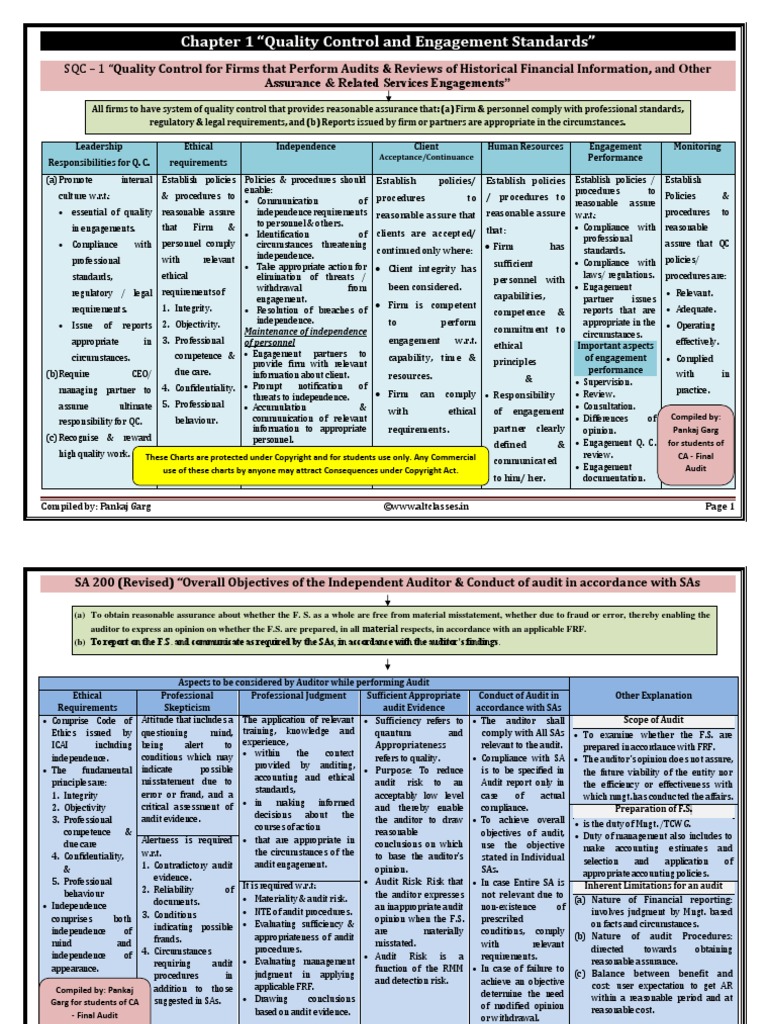 3-SA Charts | PDF | Audit | Financial Audit