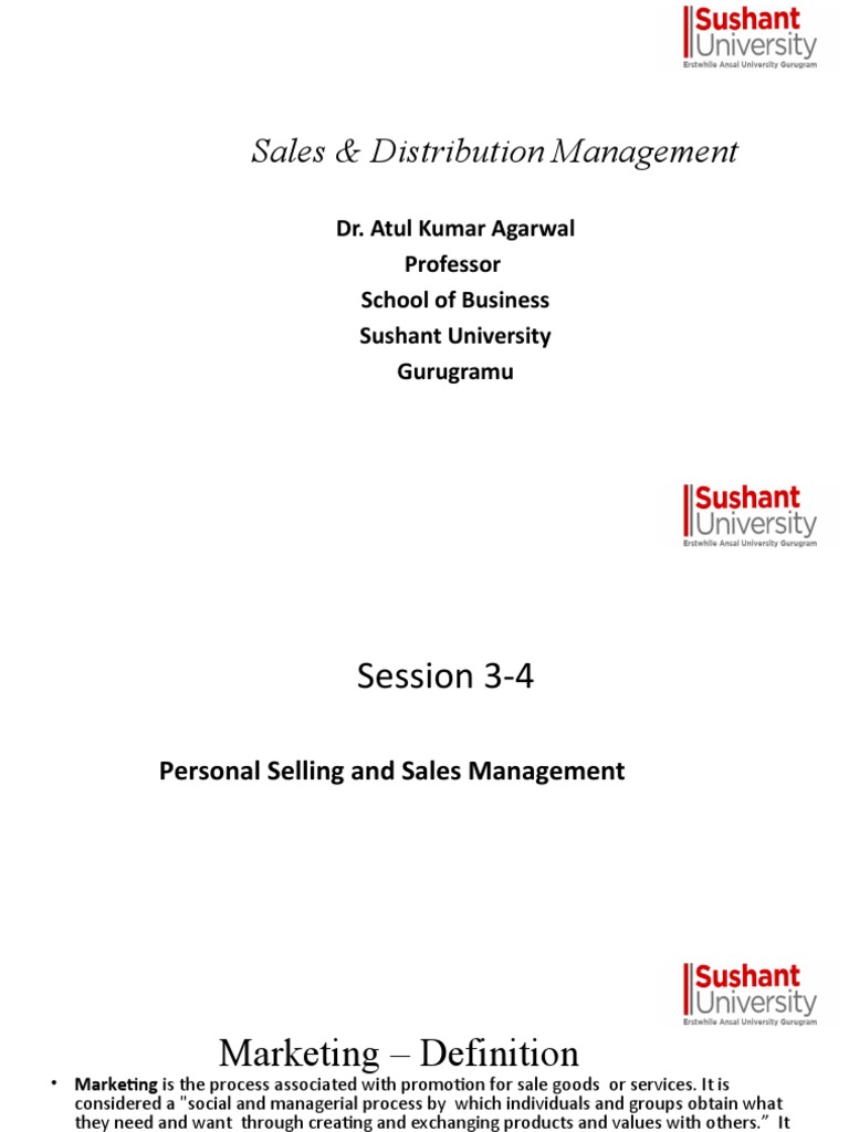 Personal Selling & Sales Management Guide | PDF | Sales | Marketing