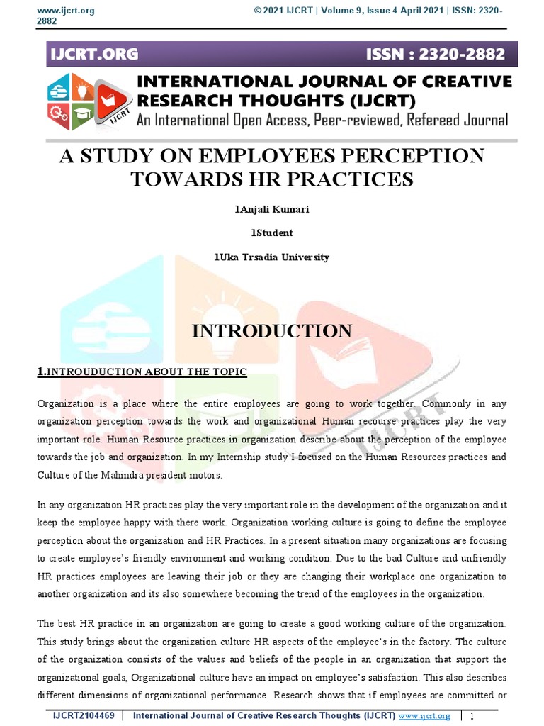 Perception 2 | PDF | Human Resource Management | Organizational Culture