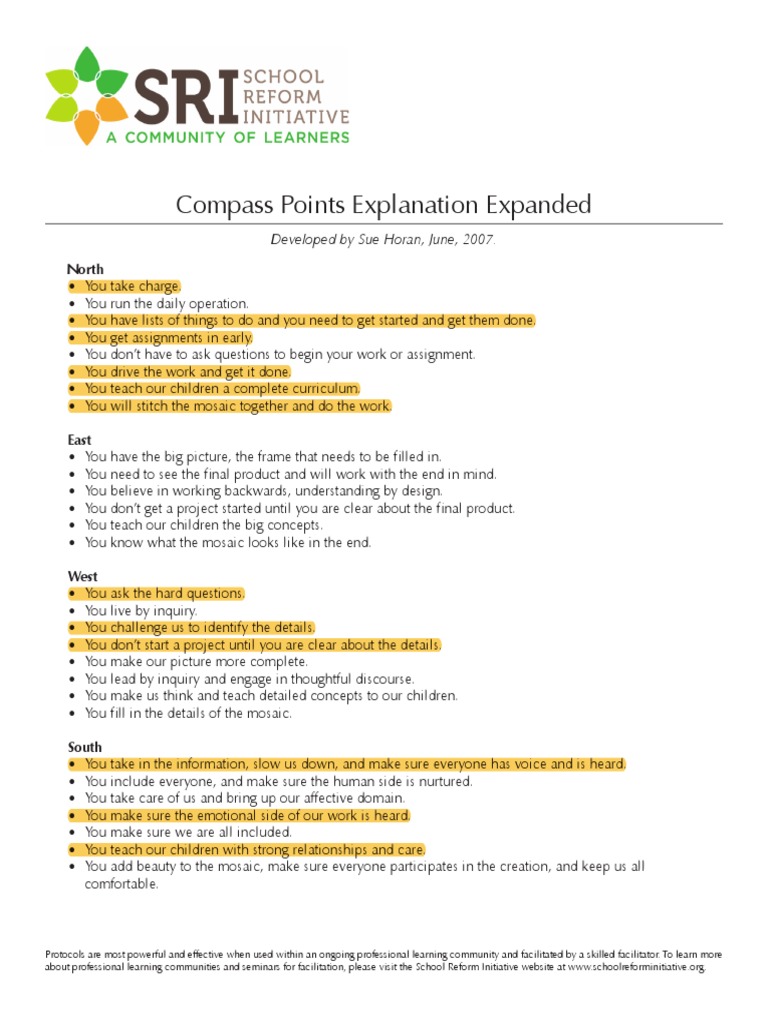 Compass Points | PDF