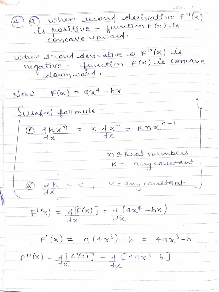 Calculus Derivatives and Critical Points | PDF
