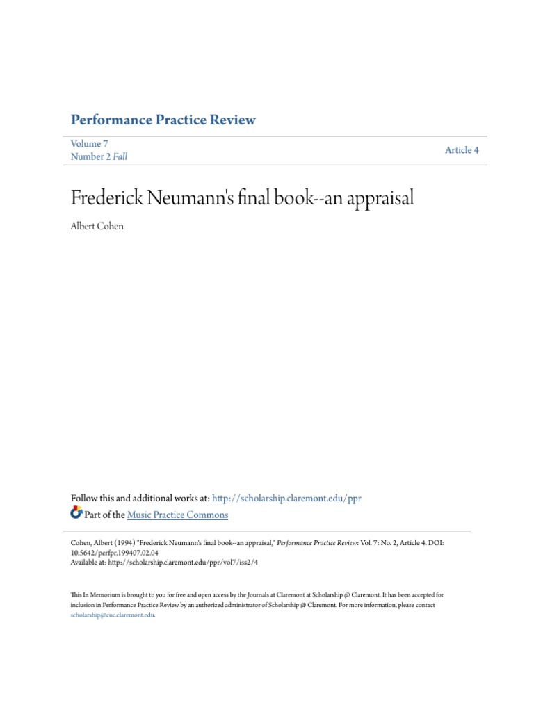 Neumann's Final Book Appraisal | PDF | Books | Performing Arts