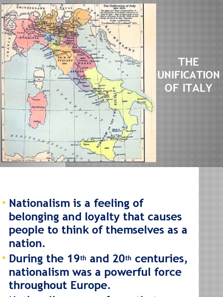 Unification of Italy PPT | PDF | Italy | Europe