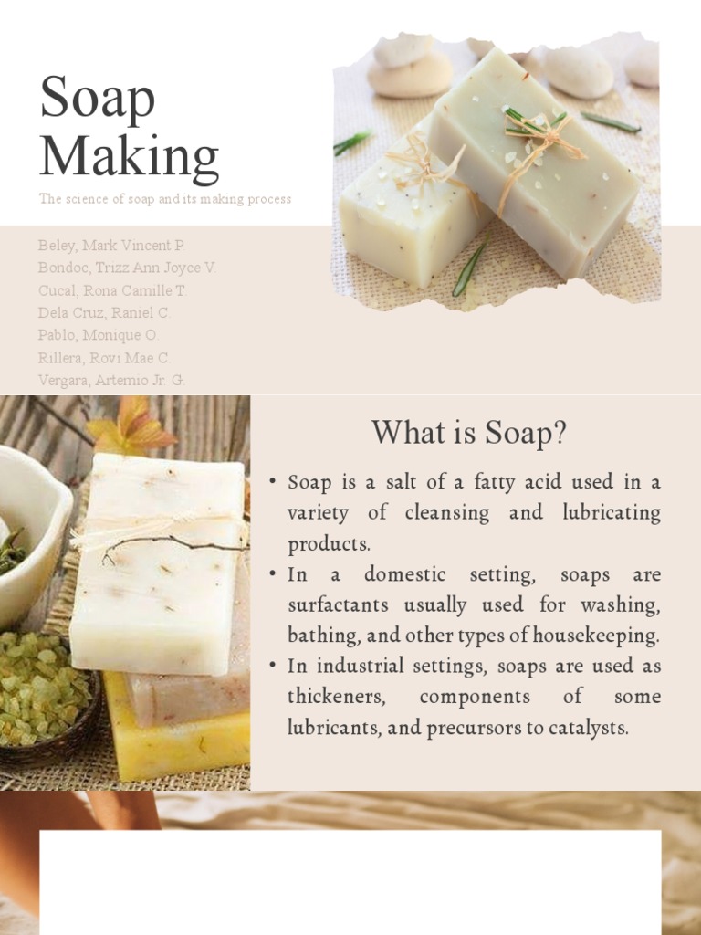Soap Making Presentation | PDF | Soap | Sodium Hydroxide