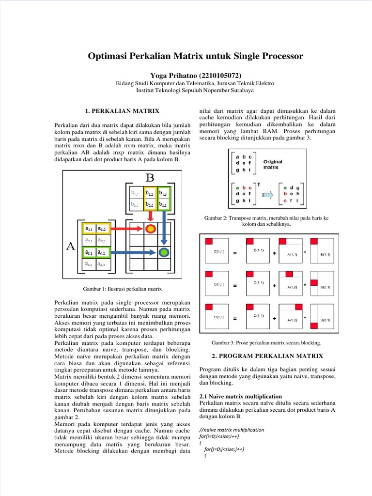 Dokumen - Tips - Laporan Matrix Multiplication | PDF