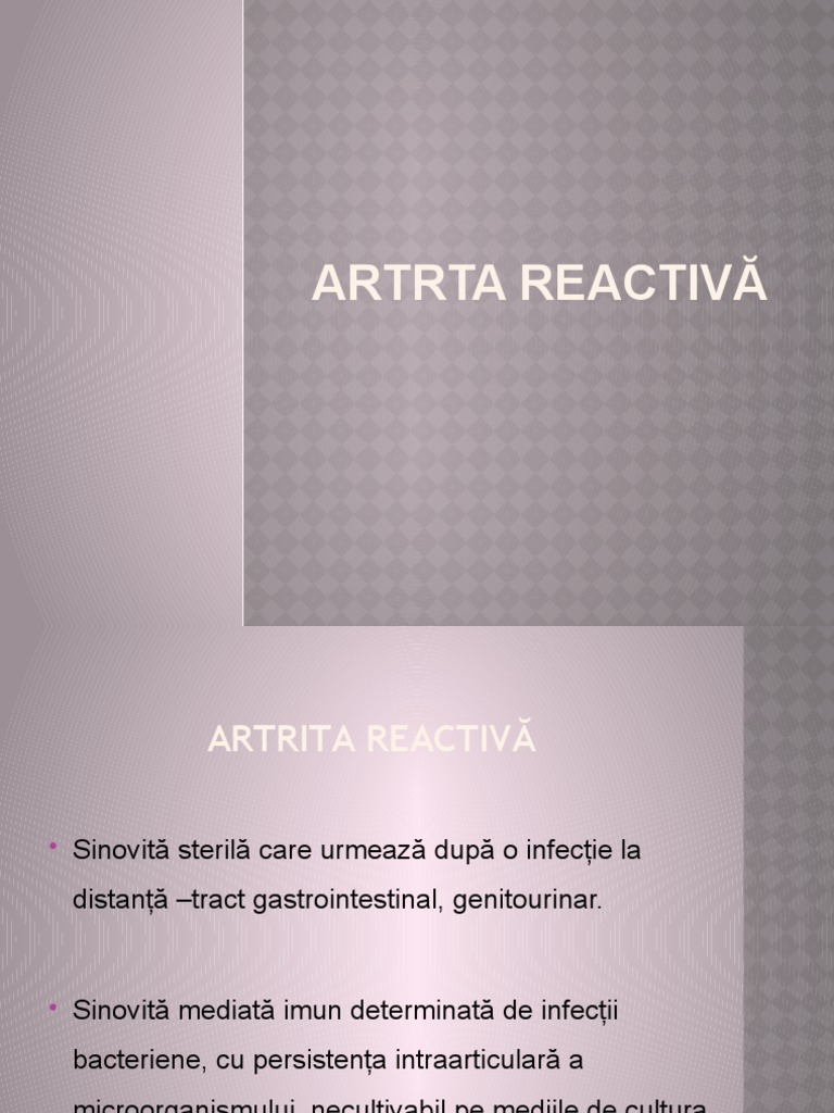 Curs 5 Artrita Reactiva, Artrita Psoriazica Iunie 2021 | PDF