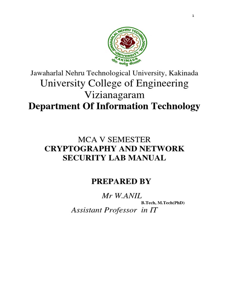 Mca Cns Record | PDF | Cipher | Encryption