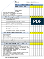 Server Sidework Checklist | PDF | Restaurants | Home