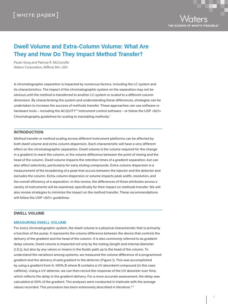 Waters Method Transfer | Download Free PDF | High Performance Liquid ...