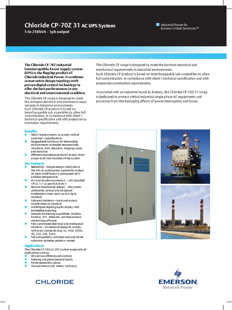 Chloride CP-70Z 31: AC UPS System | PDF | Rectifier | Electromagnetism