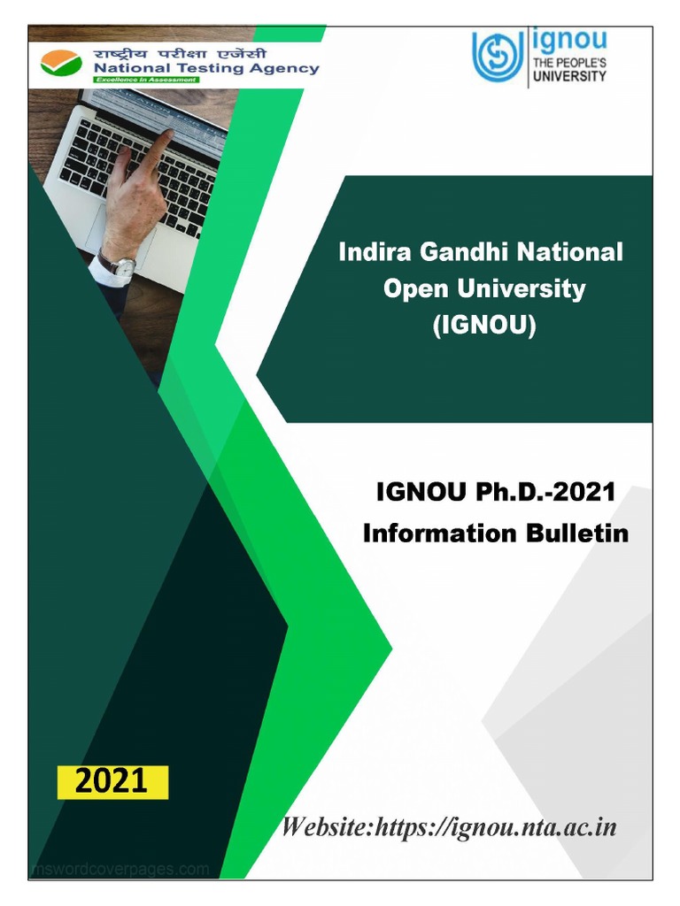 IGNOU Ph.D.brouchure2021 (With Replica) | PDF | Doctor Of Philosophy ...