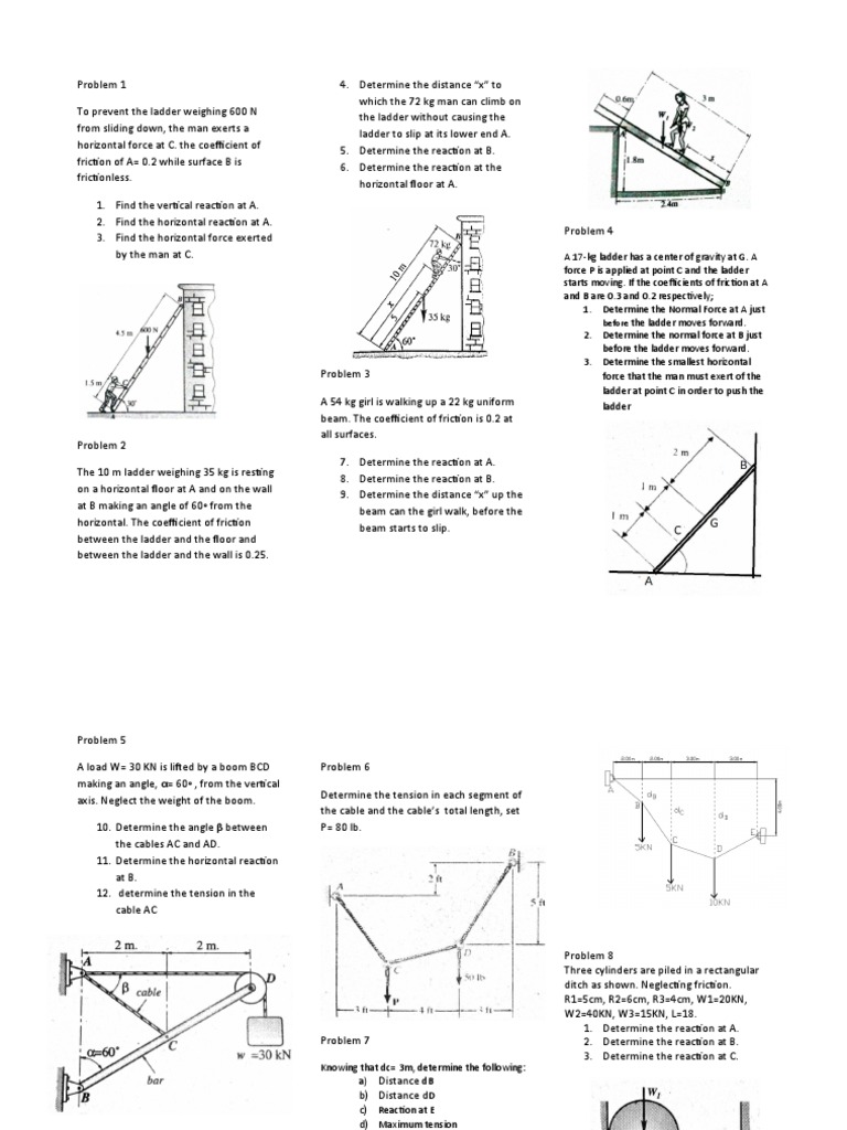 Statics Lesson | PDF | Center Of Mass | Force
