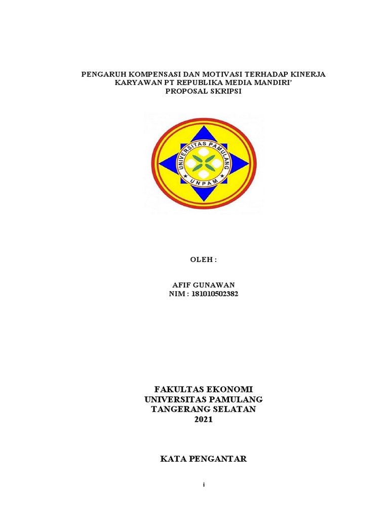 Afif Gunawan Proposal | PDF