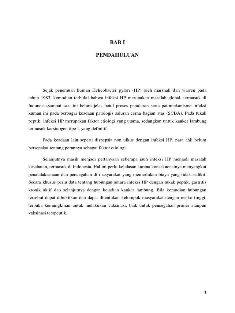 Infeksi Helicobacter Pylori | PDF