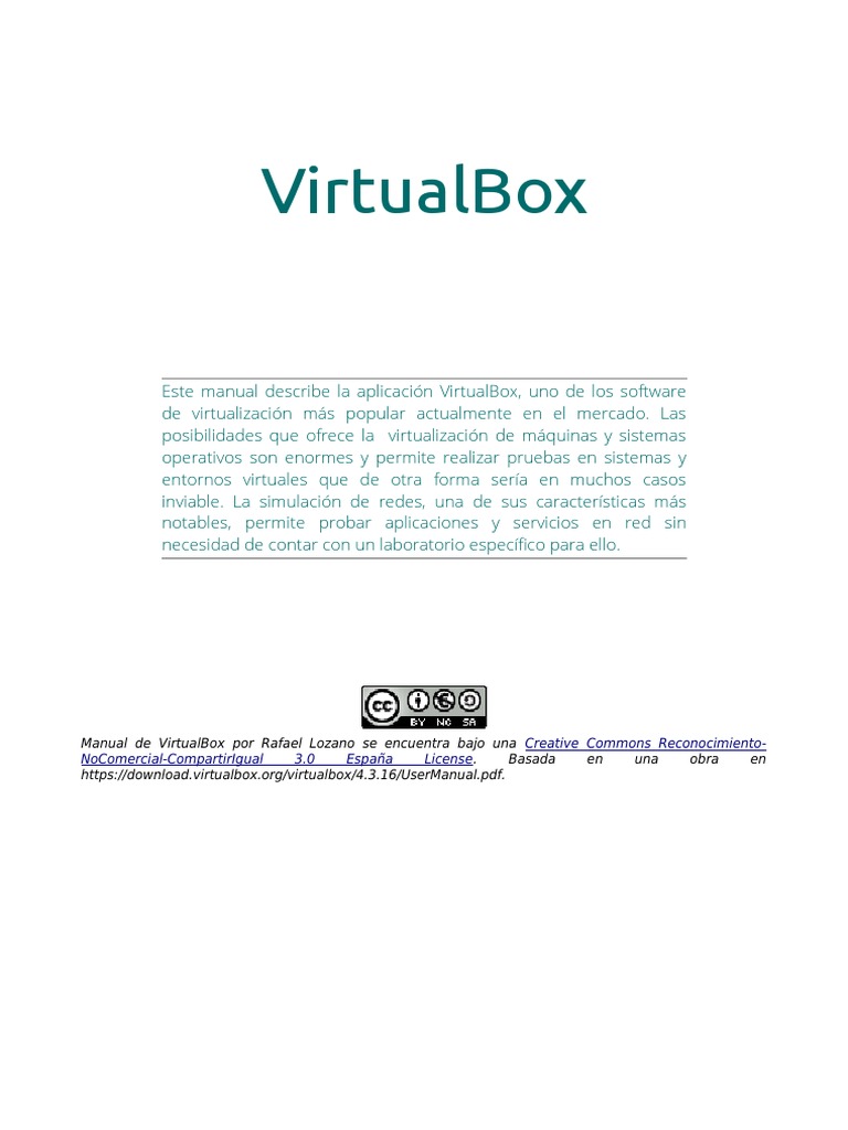 Manual VirtualBox | PDF | Distribución de Linux | Sistema operativo