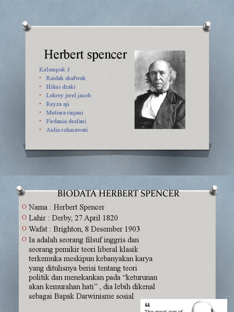 Herbert Spencer | PDF