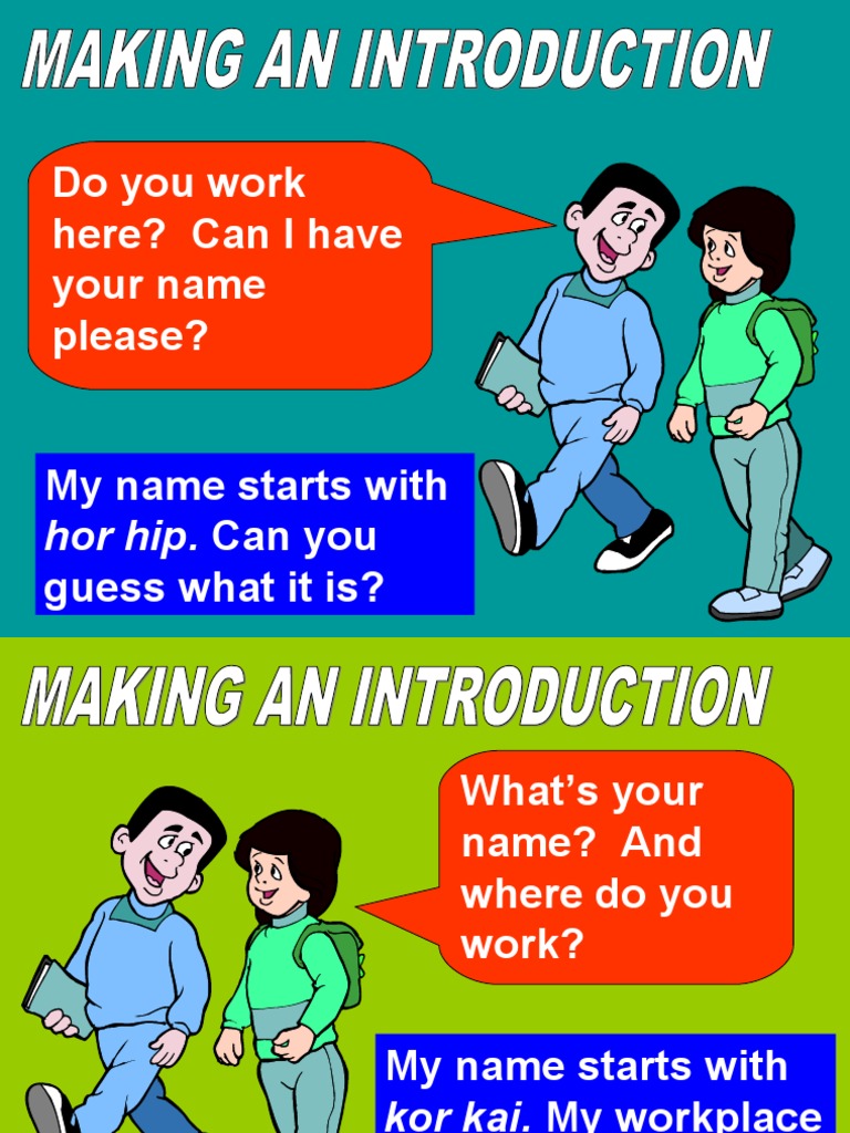 02 Introducing Oneself | PDF