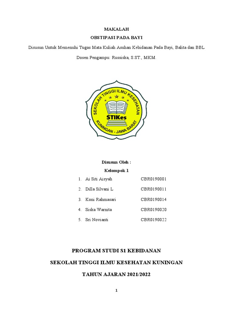 Kel 1 - Obstipasi | PDF
