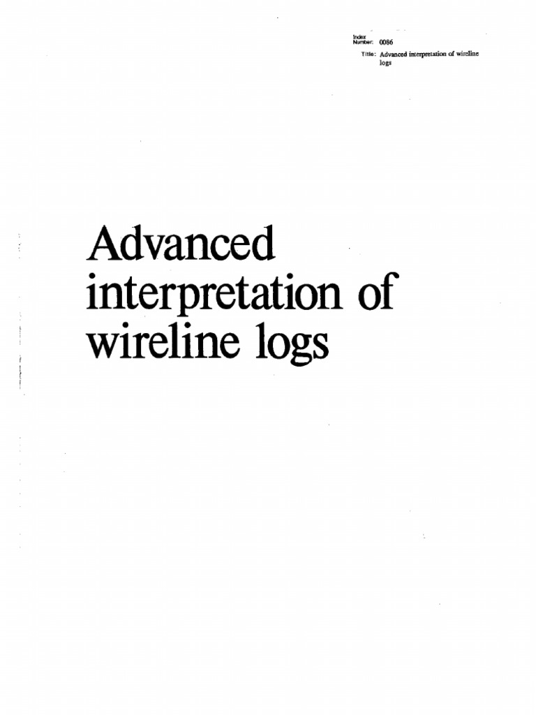 Advanced Interpretation of Wireline Logs | PDF | Rock (Geology) | Earth ...