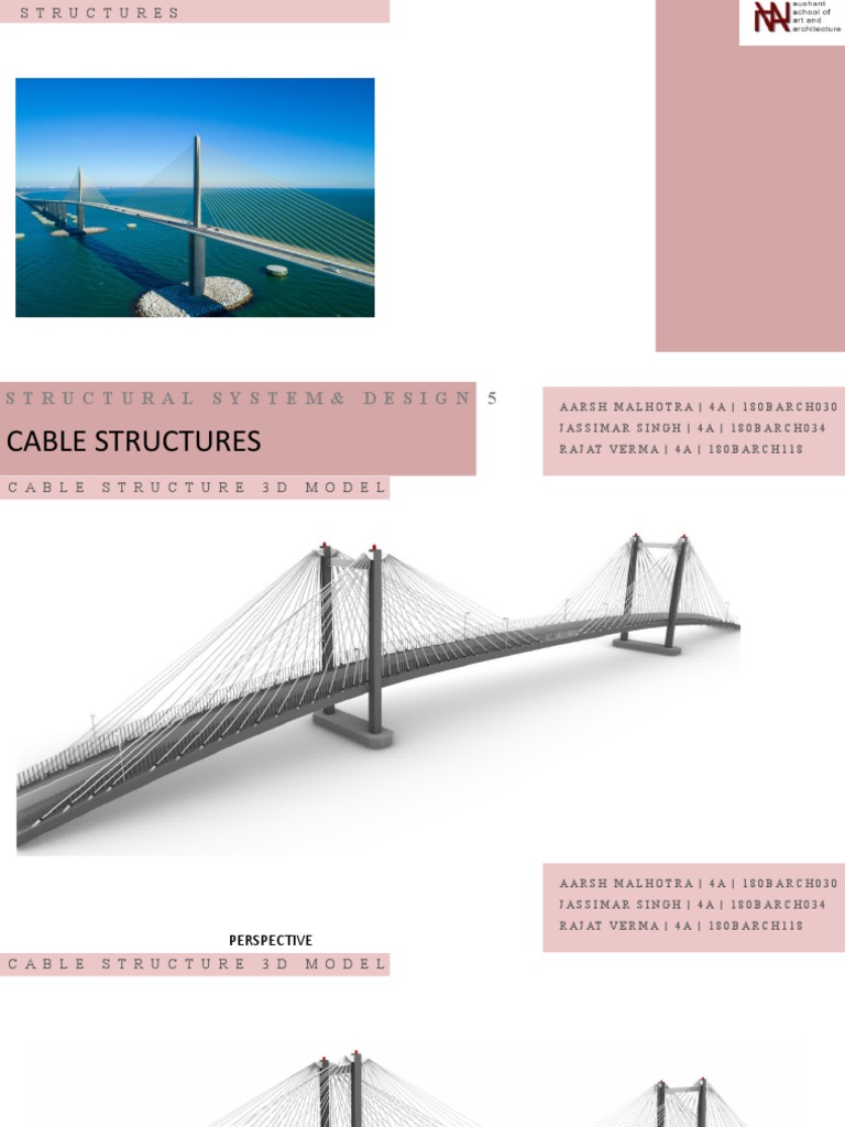 Cable Structures: Structural System& Design 5 | PDF