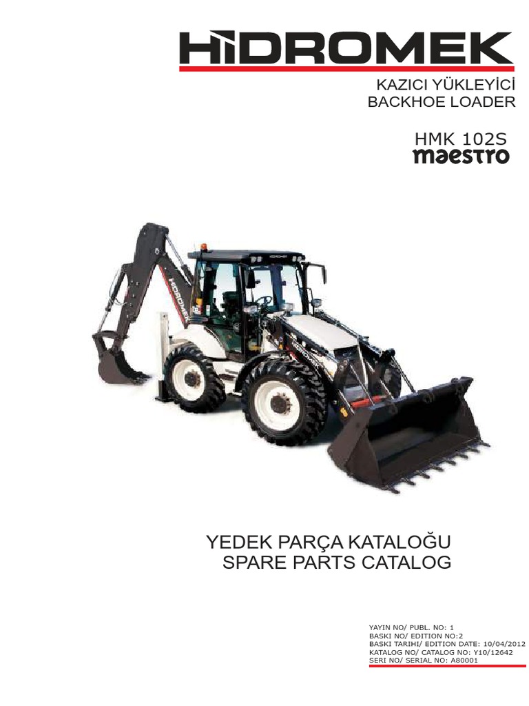 HIdromek 102s Backhoe Loader Parts Catalog | PDF