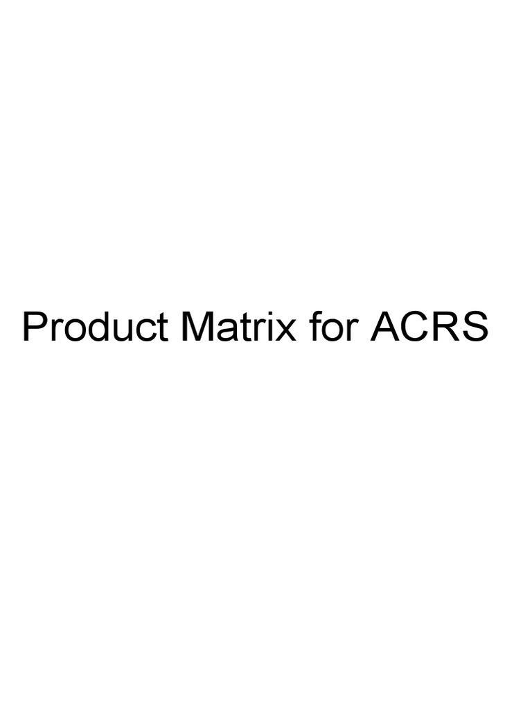 ACRS Product Matrix for ERW Pipes and Hollow Sections | PDF ...