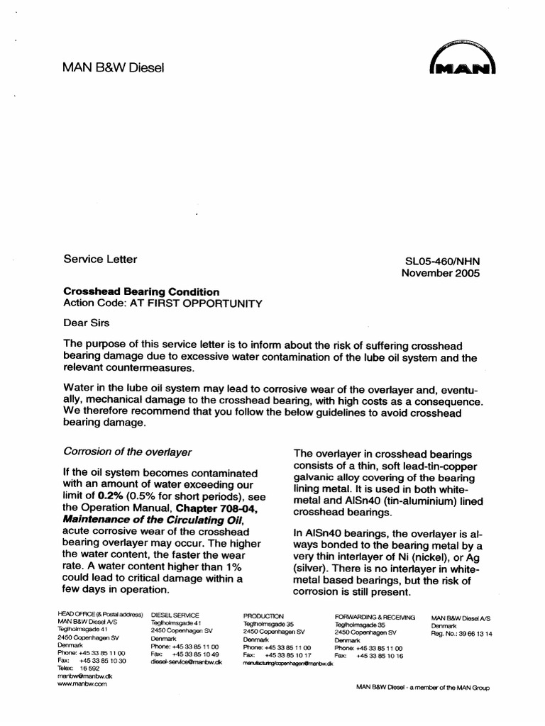 Crosshead Bearing Inspection | PDF | Bearing (Mechanical) | Corrosion