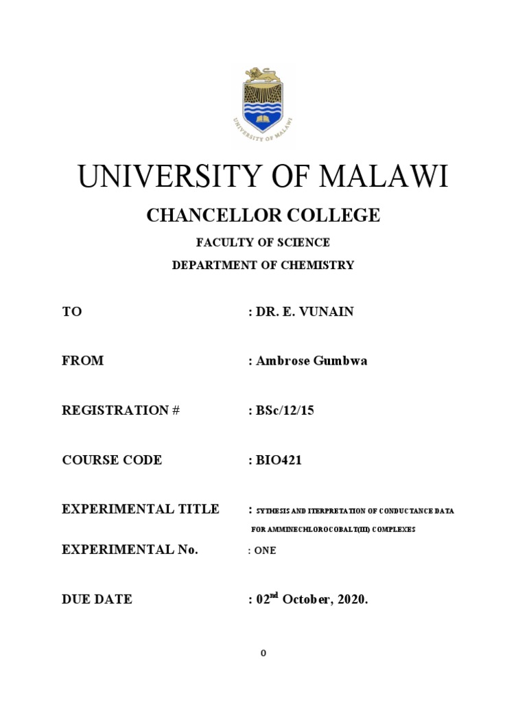 Synthesis of Cobalt Complexes | PDF | Coordination Complex | Ligand