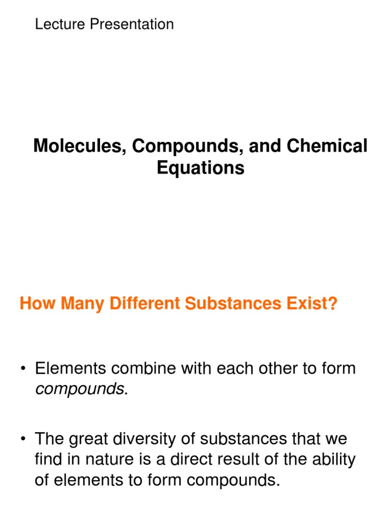 Atoms, Compounds, Mixtures, Molecules and Elements | PDF | Chemical ...