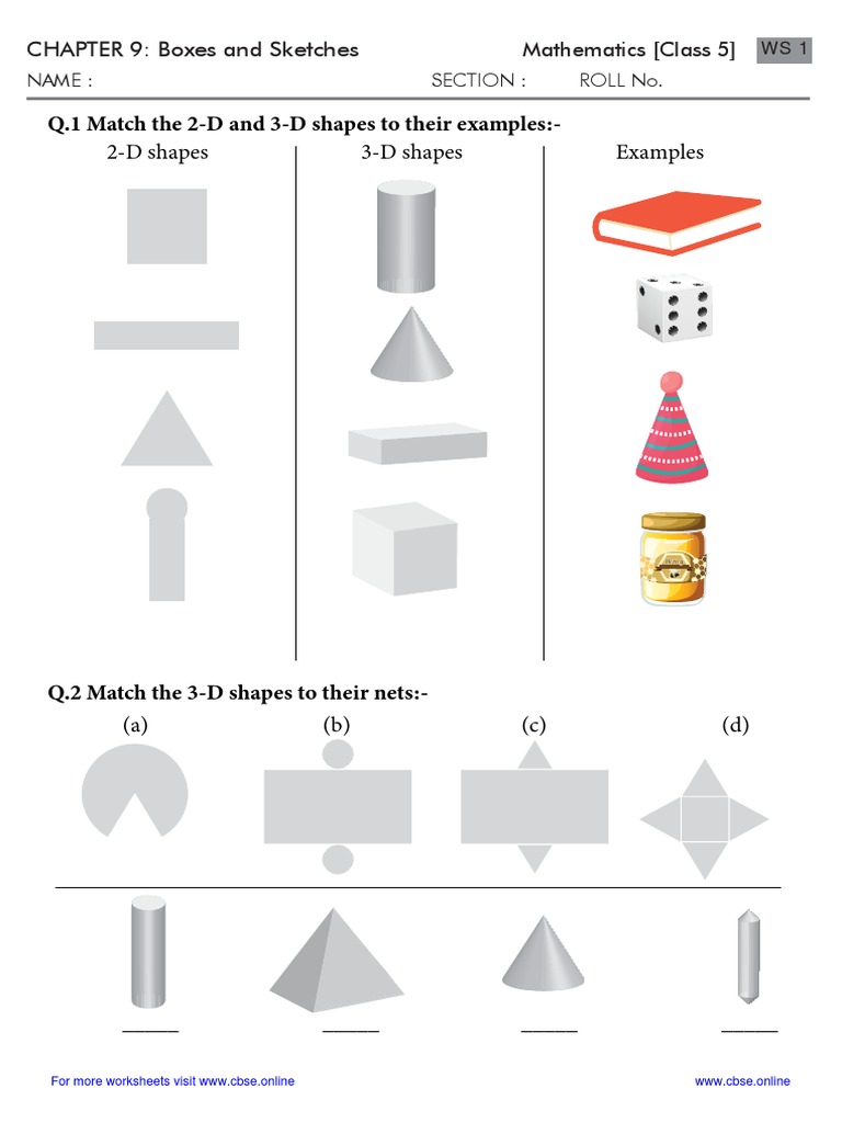 CHAPTER 9: Boxes and Sketches: Name: Section: Roll No | PDF | Secondary Education | Educational ...