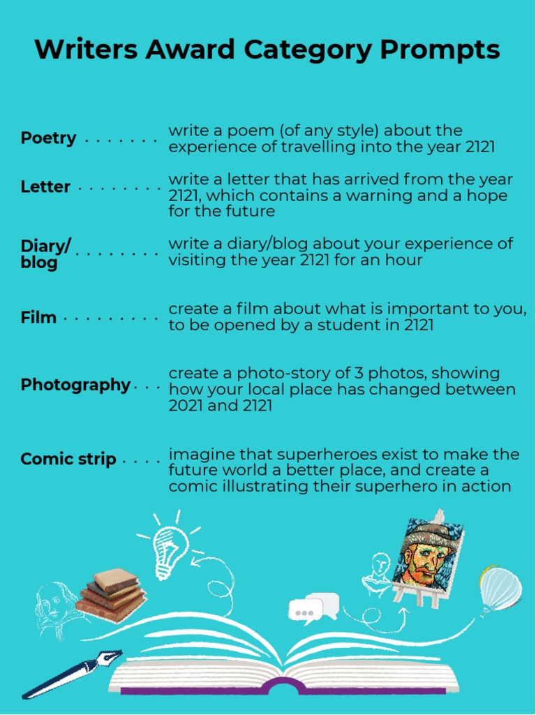 Writers Award Category Prompts | PDF