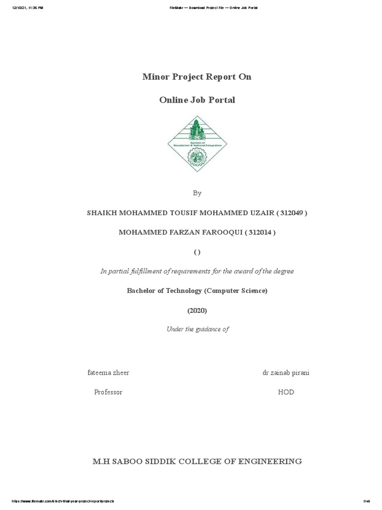 FileMakr - Download Project File - Online Job Portal | PDF | Java (Programming Language ...