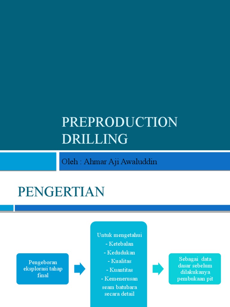 Preproduction Drilling | PDF
