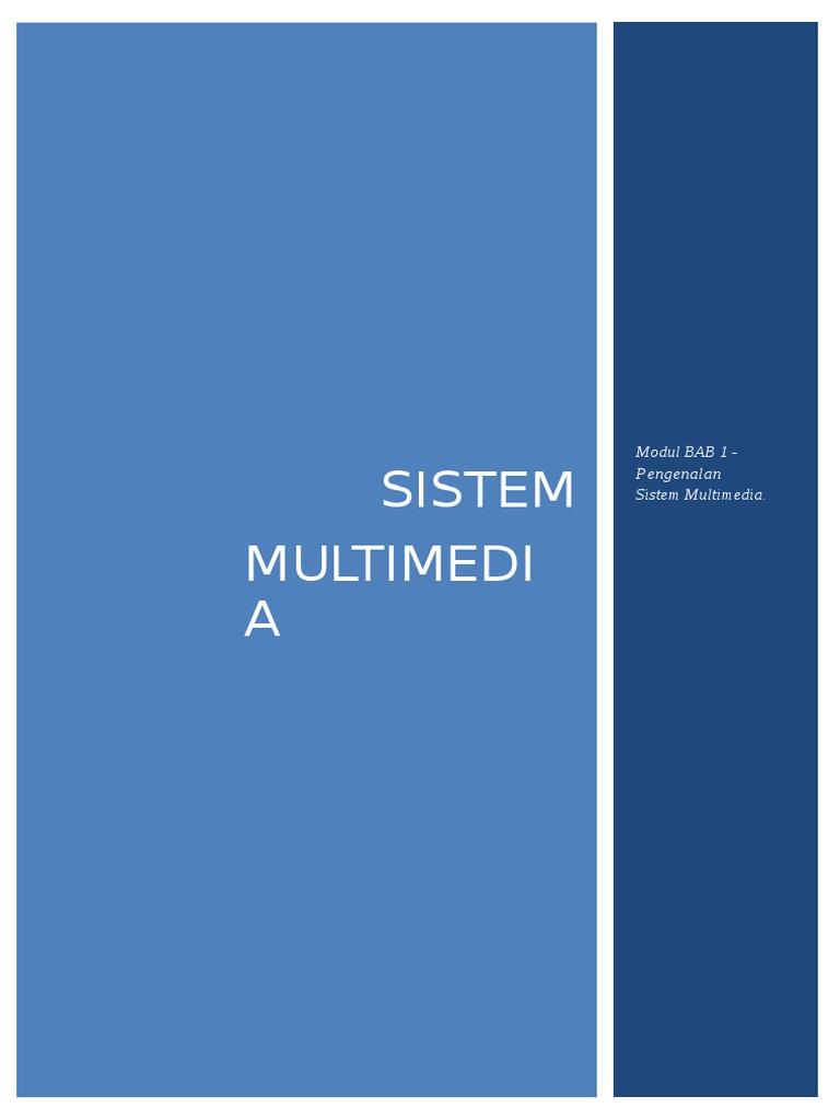 MODUL 1 Pengantar Sistem Multimedia | PDF