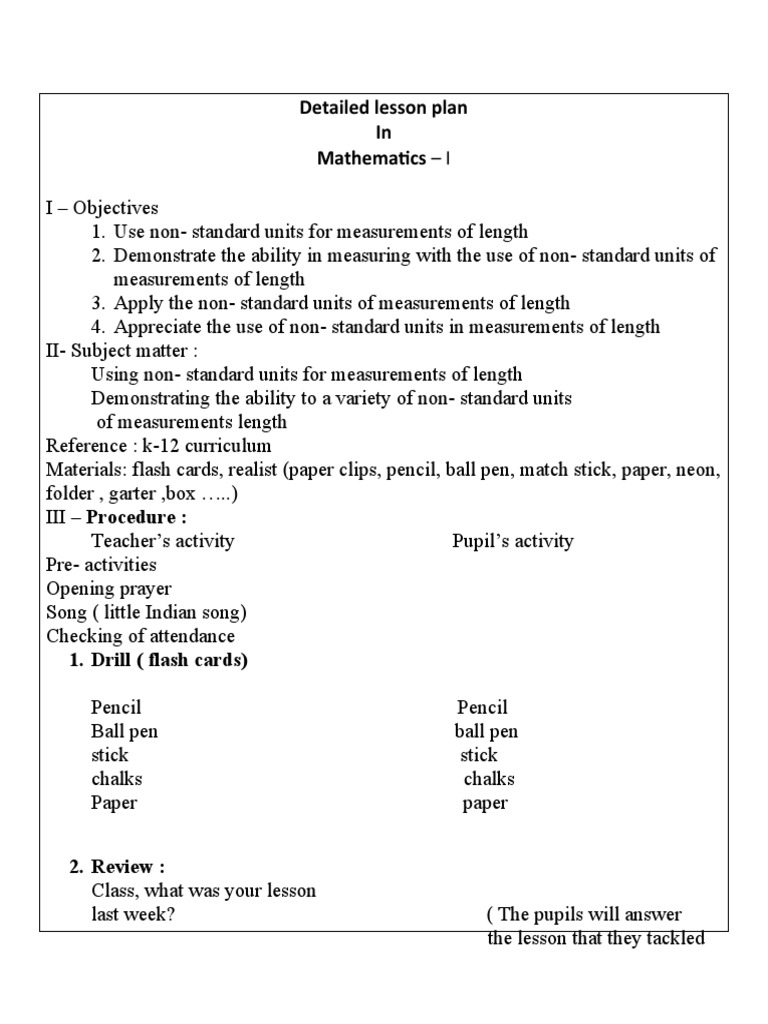 Lesson Plan For Ranking | PDF
