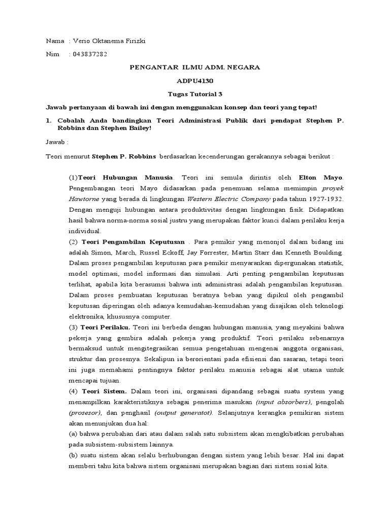 Tugas Tutorial III PIAN | PDF | Karier & Perkembangan