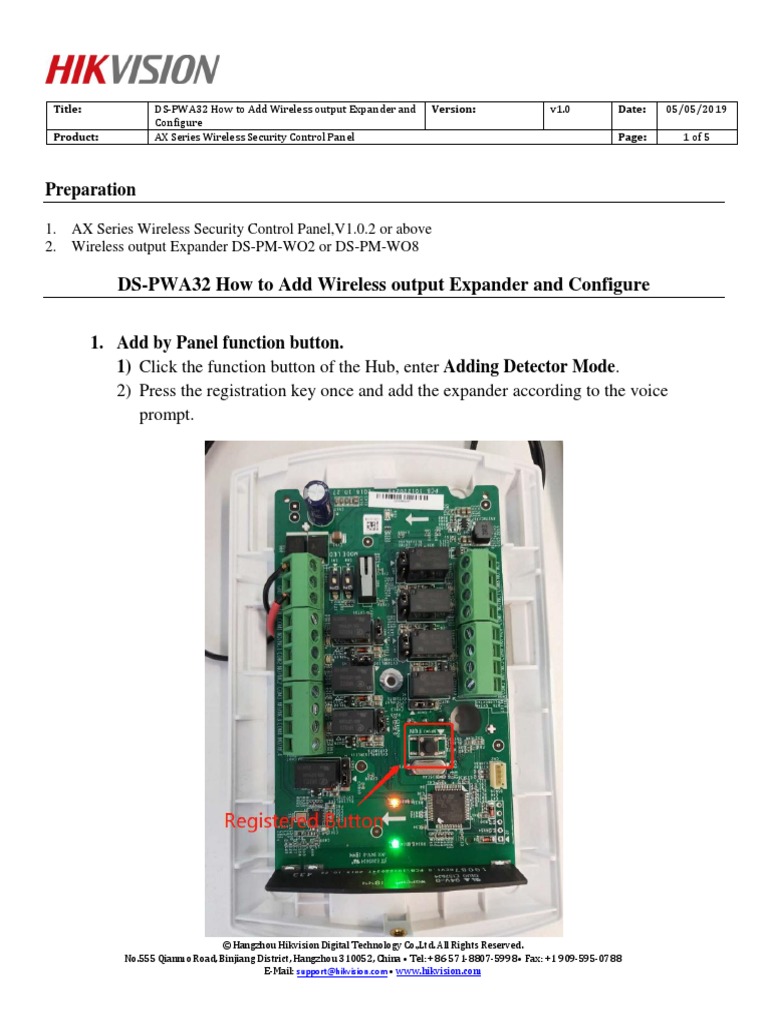 DS PWA32 How To Add Wireless Output Expander and Configure | PDF | Wireless | Electrical Engineering