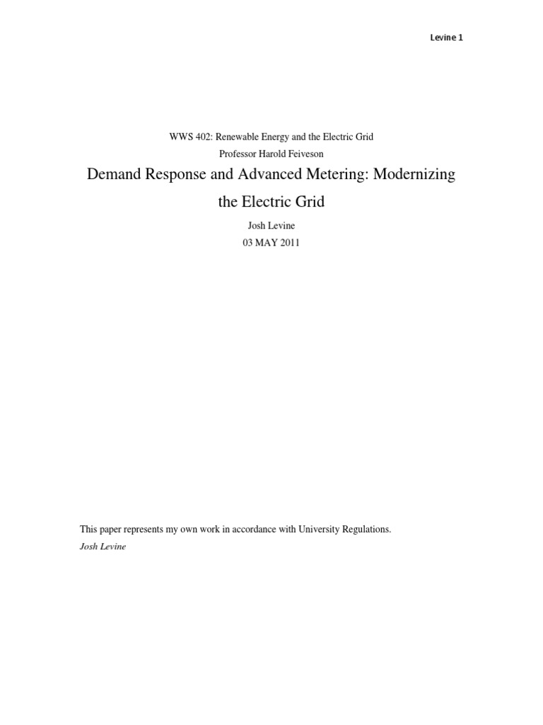 Demand Response & Advanced Metering Insights | PDF | Smart Grid | Plug ...