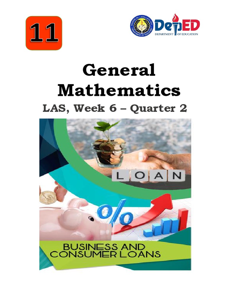 General Mathematics LAS Q2 WK 6 | PDF | Loans | Mortgage Loan