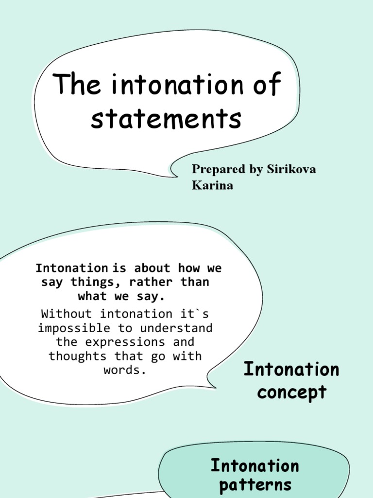 The Intonation of Statements | PDF | Linguistics | Human Communication